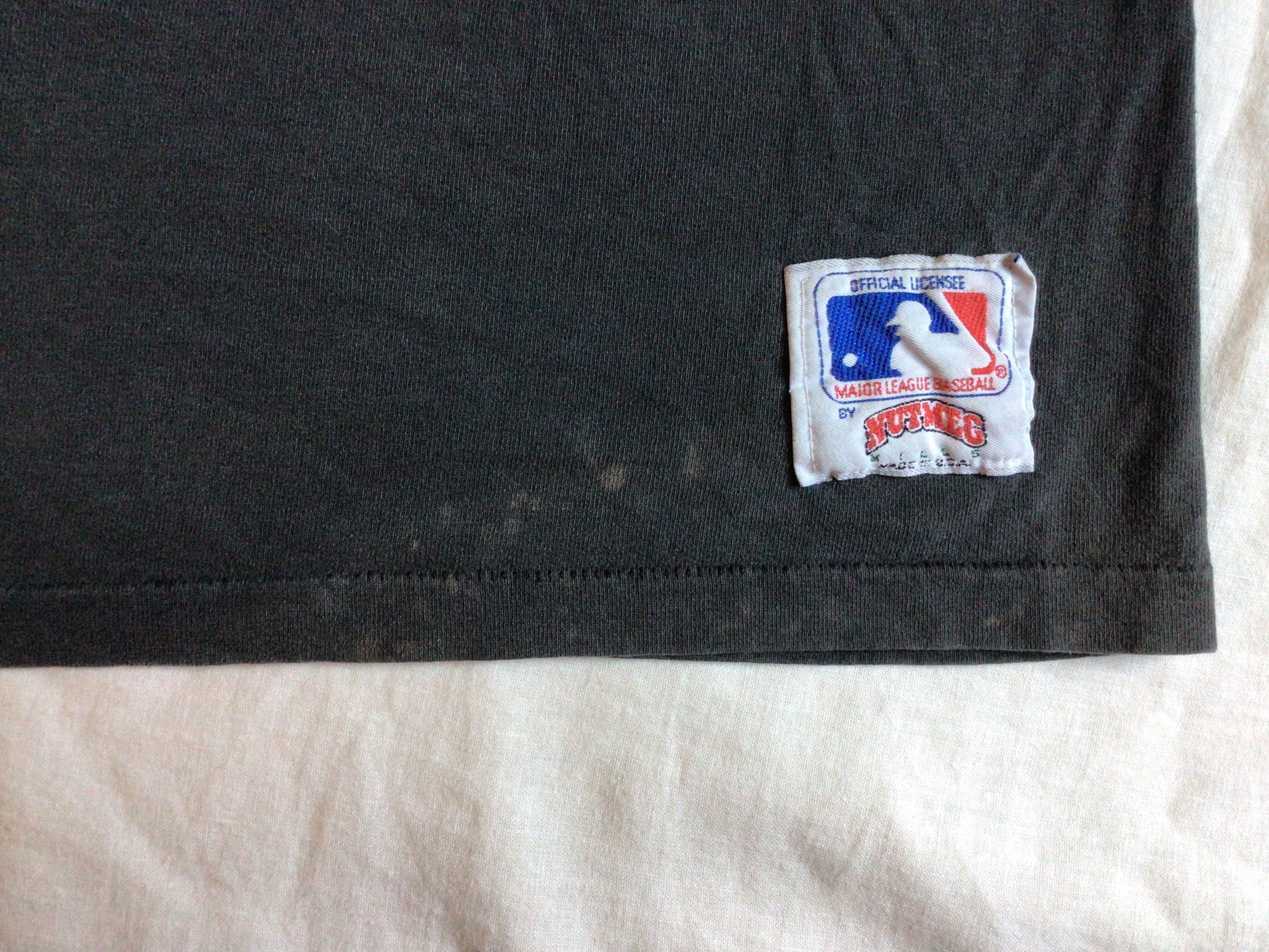 Vtg 1991 Mark Mcgwire Oakland Athletics T-shirt Black L 90s Vtg 1991 Mark Mcgwire Oakland Athletics T-shirt Black L 90s