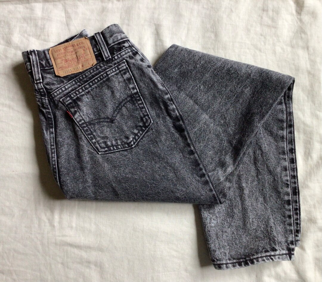 Levis black acid wash jeans store
