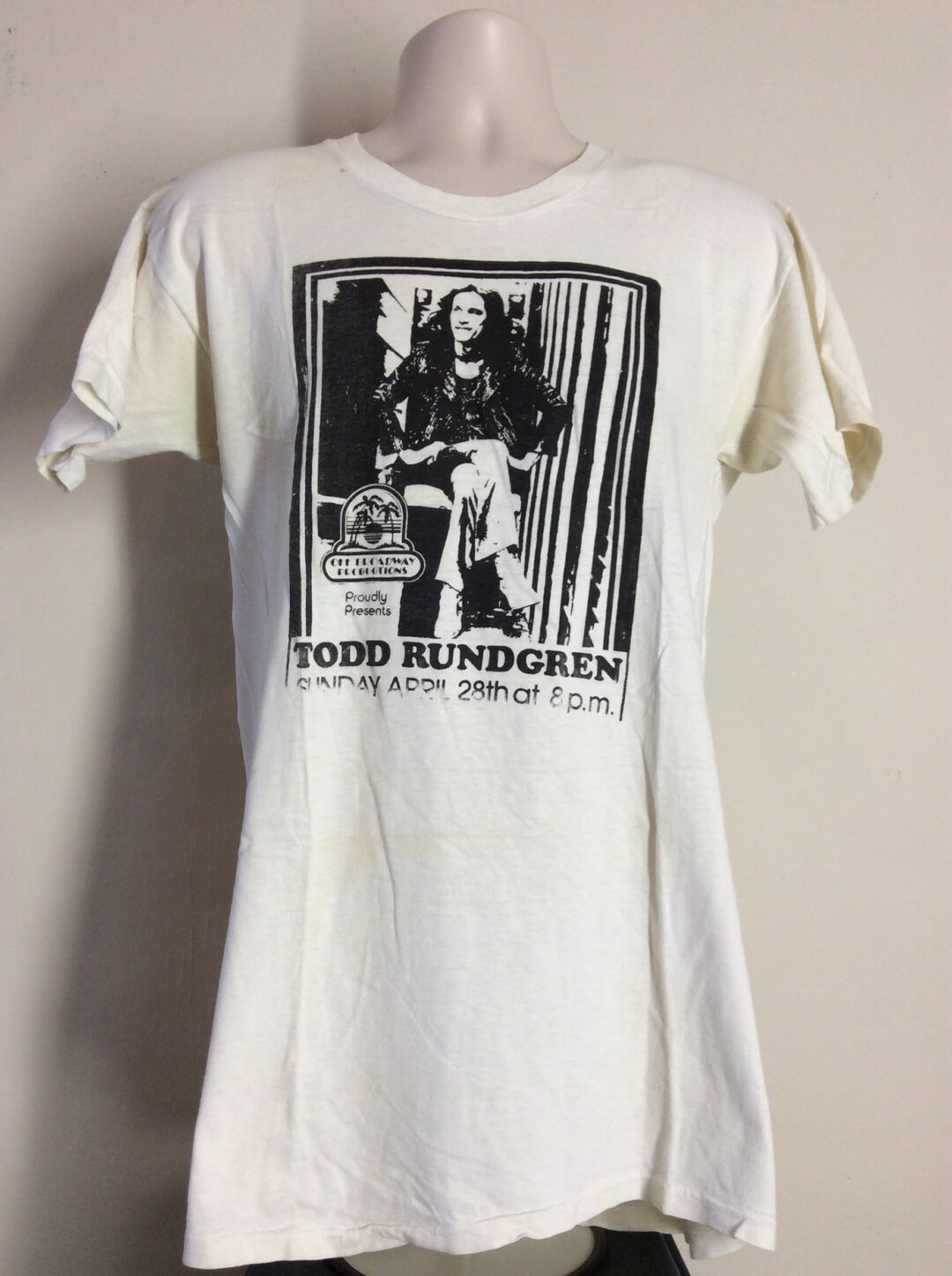 Vtg 1974 Todd Rundgren Steely Dan BTO Concert T-shirt 70s Utopia ...