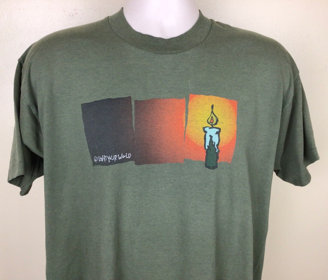 Vtg 1995 Kathy Troccoli Go Light Your Way T-shirt Green L 90s Christian ...