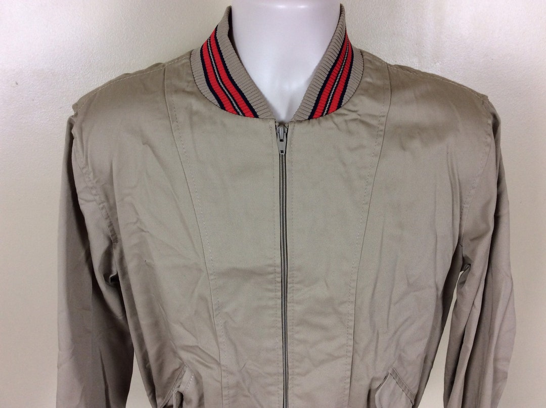 Vtg 80s Gant Rugger Jacket Beige L Tan Spring Light - Etsy