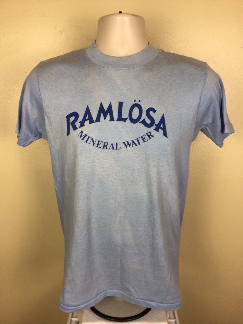 Vtg 80s Ramlosa Mineral Water T-shirt Blue S/M Product - Etsy