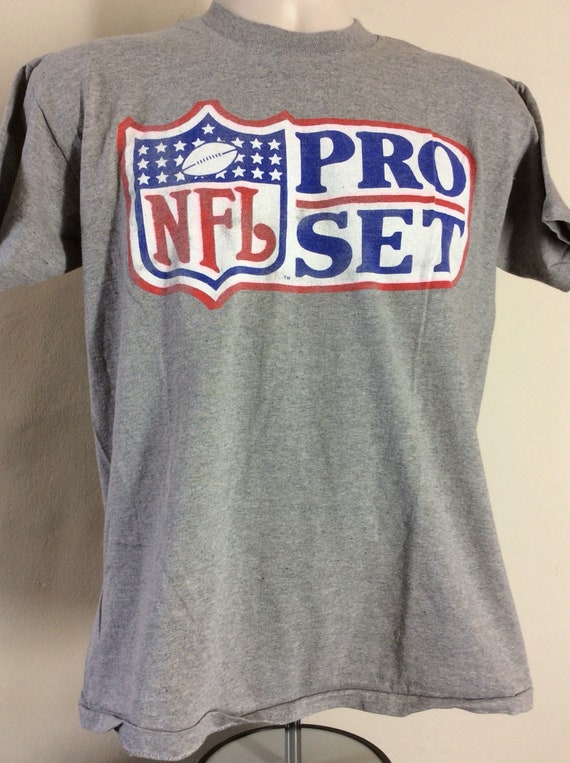 Vtg Early 90s Pro Set NFL Football Cards T-Shirt Heat… - Gem