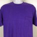 Vtg 90s Tultex Plain Purple Pocket T-shirt L/XL Blank Single - Etsy