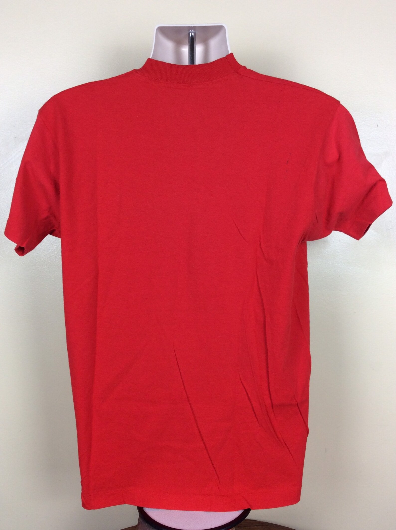 Vtg 80s Bloopers Plain Red Pocket T-shirt L Blank Made in USA | Etsy