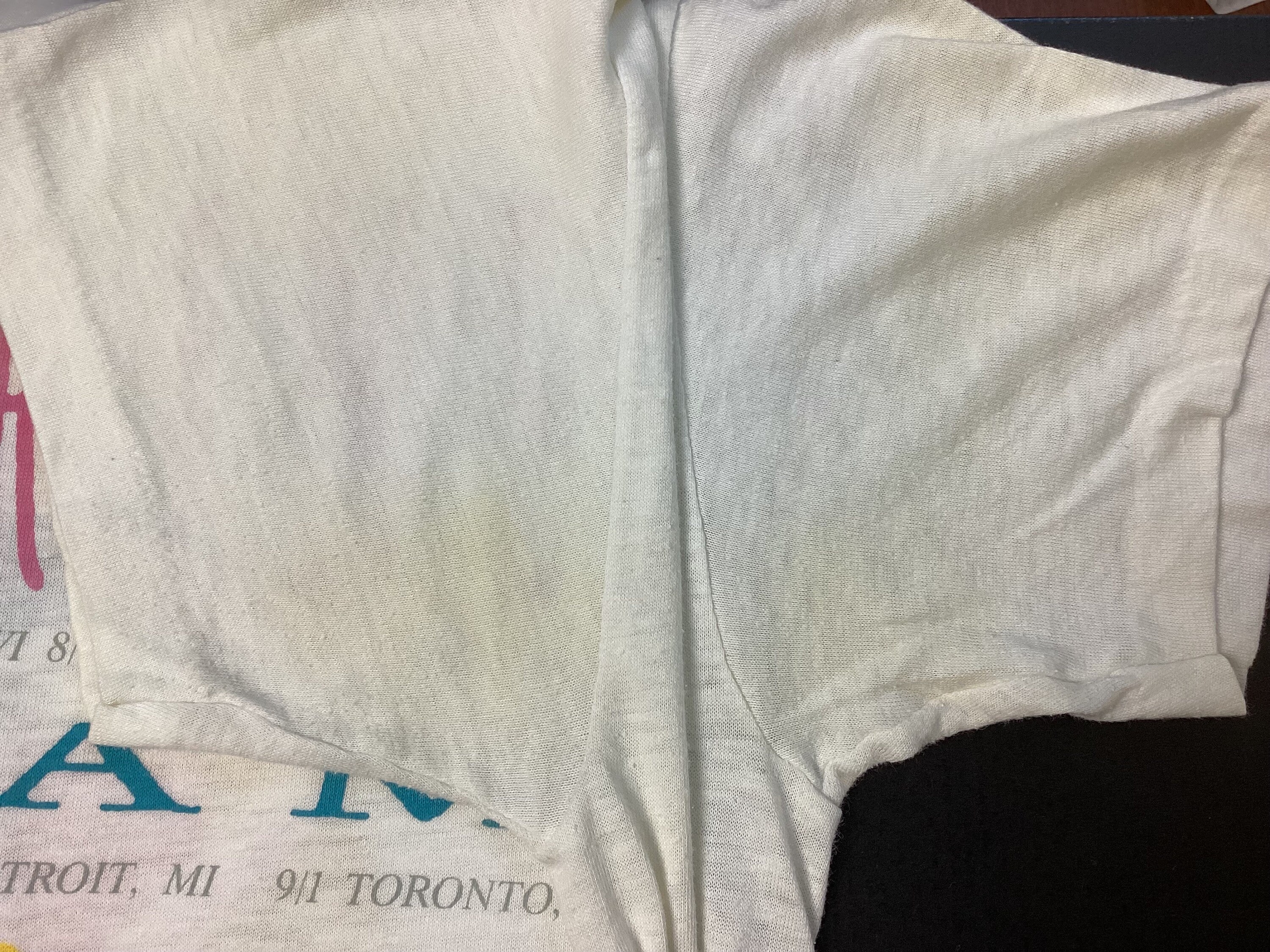 Vtg 1988 Tangerine Dream Optical Race Concert T-shirt White Vtg 1988 Tangerine Dream Optical Race Concert T-shirt White