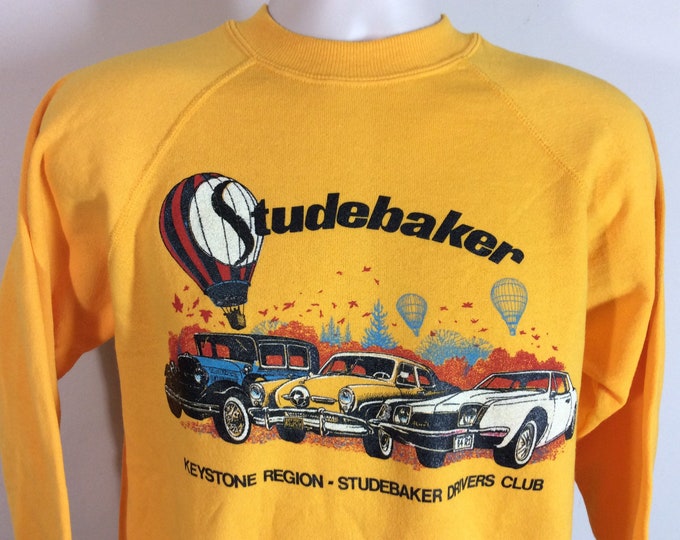 Vtg Early 90s Studebaker Drivers Club Raglan Sweatshirt Gold L - Etsy