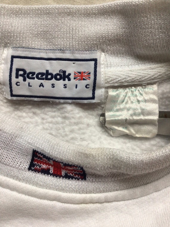 Vtg 90s Reebok Classic Union Jack Logo Crewneck Sweat… - Gem