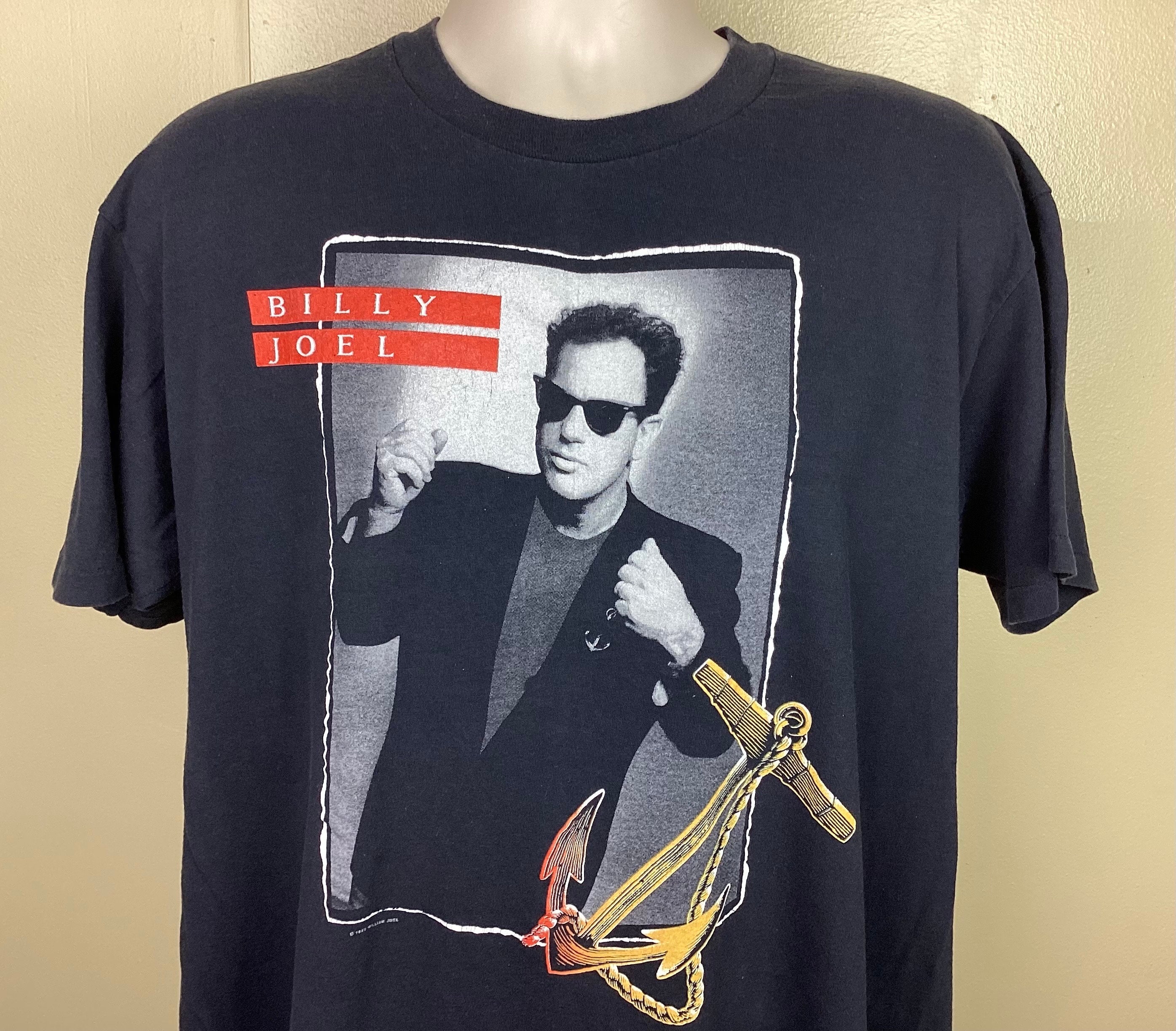 Vtg 1989 Billy Joel Storm Front Tour Concert T-shirt Black Vtg 1989 Billy Joel Storm Front Tour Concert T-shirt Black