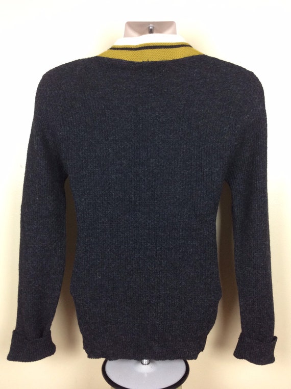 Vtg 40s Rugby Knitting Mills V-Neck Sweater Women’s S… - Gem