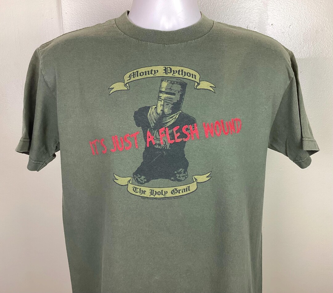Vtg 2005 Monty Python and the Holy Grail T-shirt Green M Y2K Just A ...