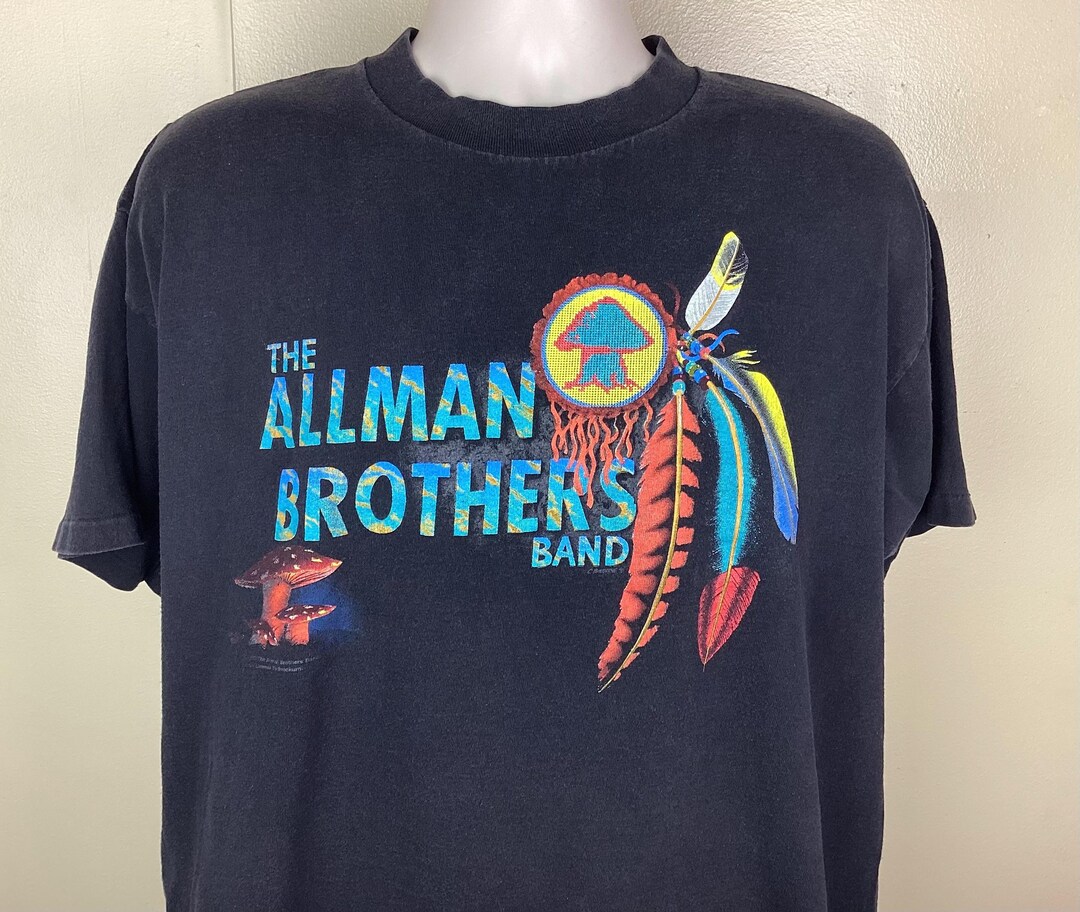 Vintage 1992 the Allman Brothers Band Concert T-shirt Black 90s Classic ...