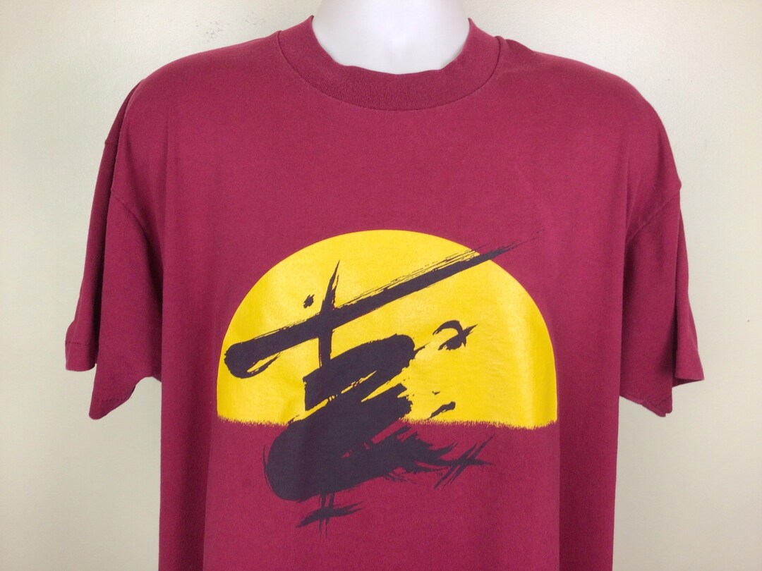 Vtg 90s Miss Saigon T-shirt Maroon XL 1988 Broadway Musical Toronto ...
