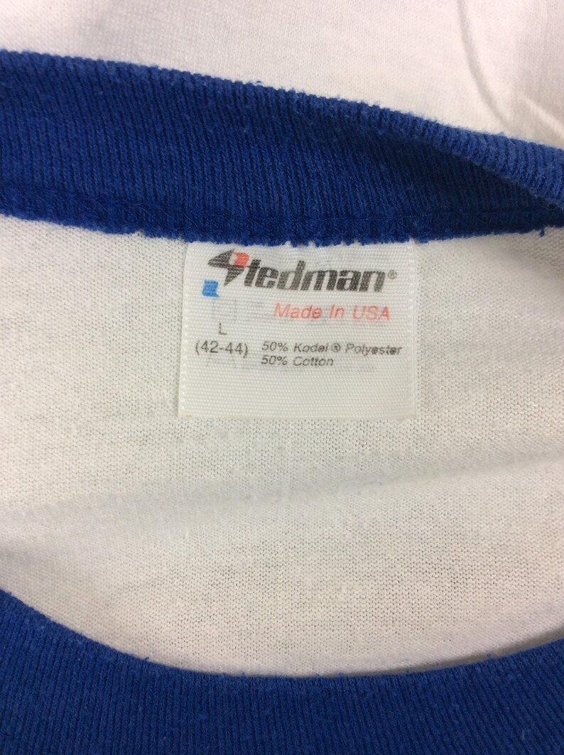 Vtg 1988 Bill Cartwright Ringer T-shirt White M/L 80s New York - Etsy