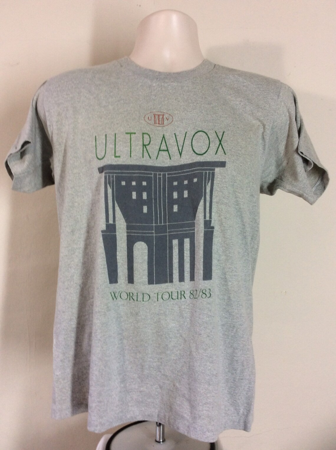 Vtg 1982 1983 Ultravox Concert T-Shirt Heather Gray M/L 80s | Etsy