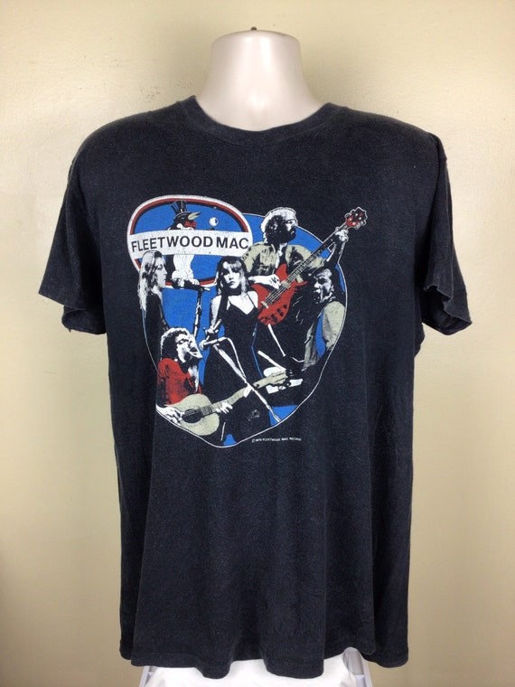 Vtg 1979 Fleetwood Mac Tusk Tour Concert T-Shirt Blac… - Gem