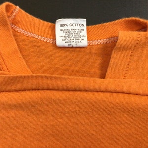 Vtg 70s 80s Jamestown NY Fall Runners Classic T-shirt Orange S 10K Run ...