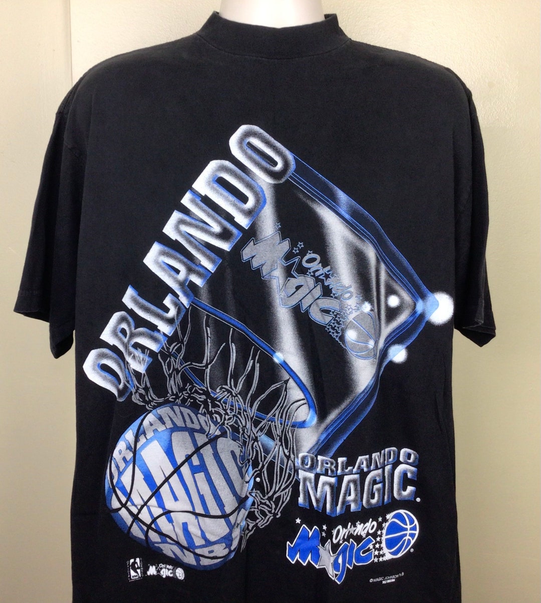 Vtg 90s Orlando Magic T-shirt Black XL Magic Johnson Ts NBA Team - Etsy
