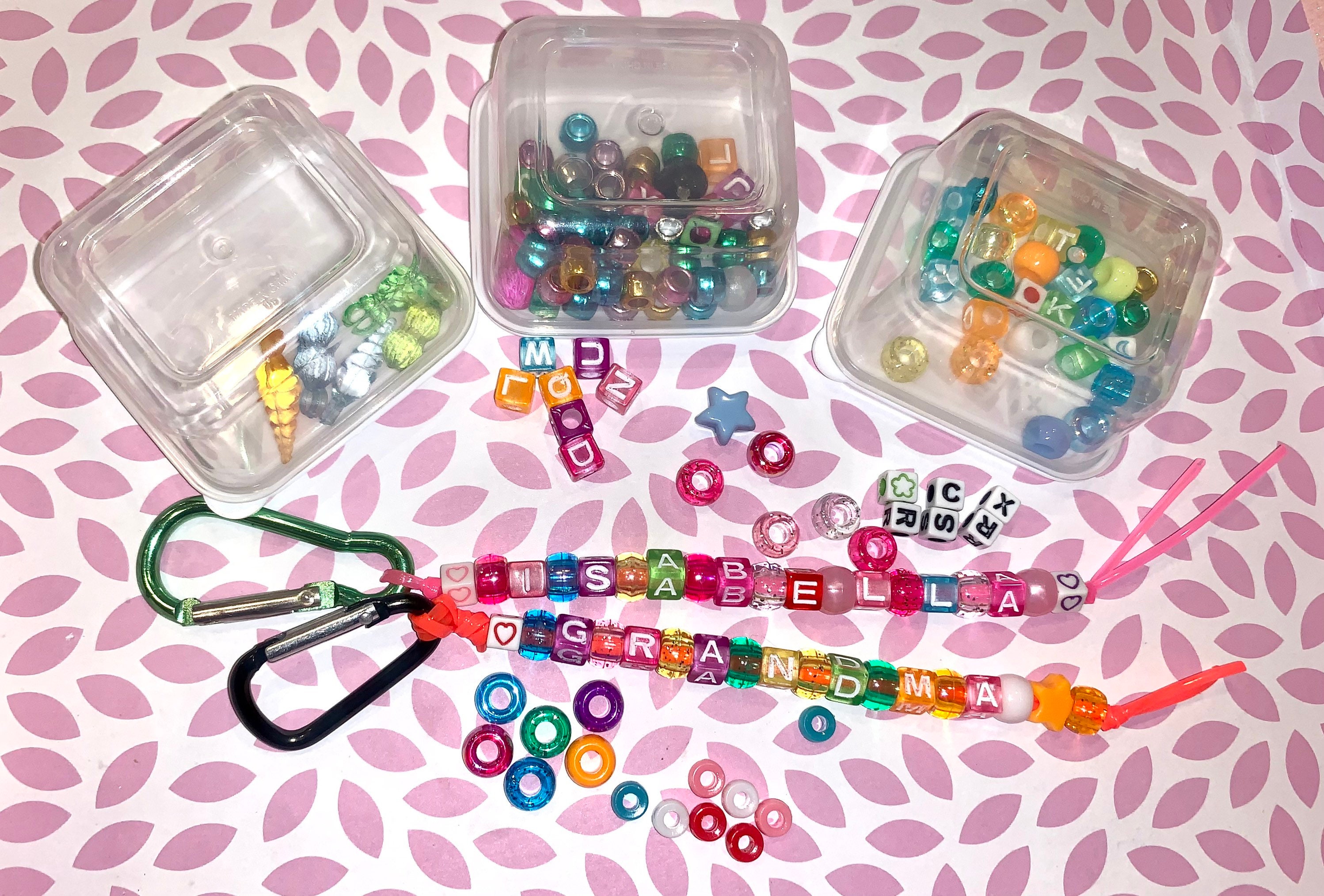 DIY Alphabet Bead Keychain Craft - Etsy