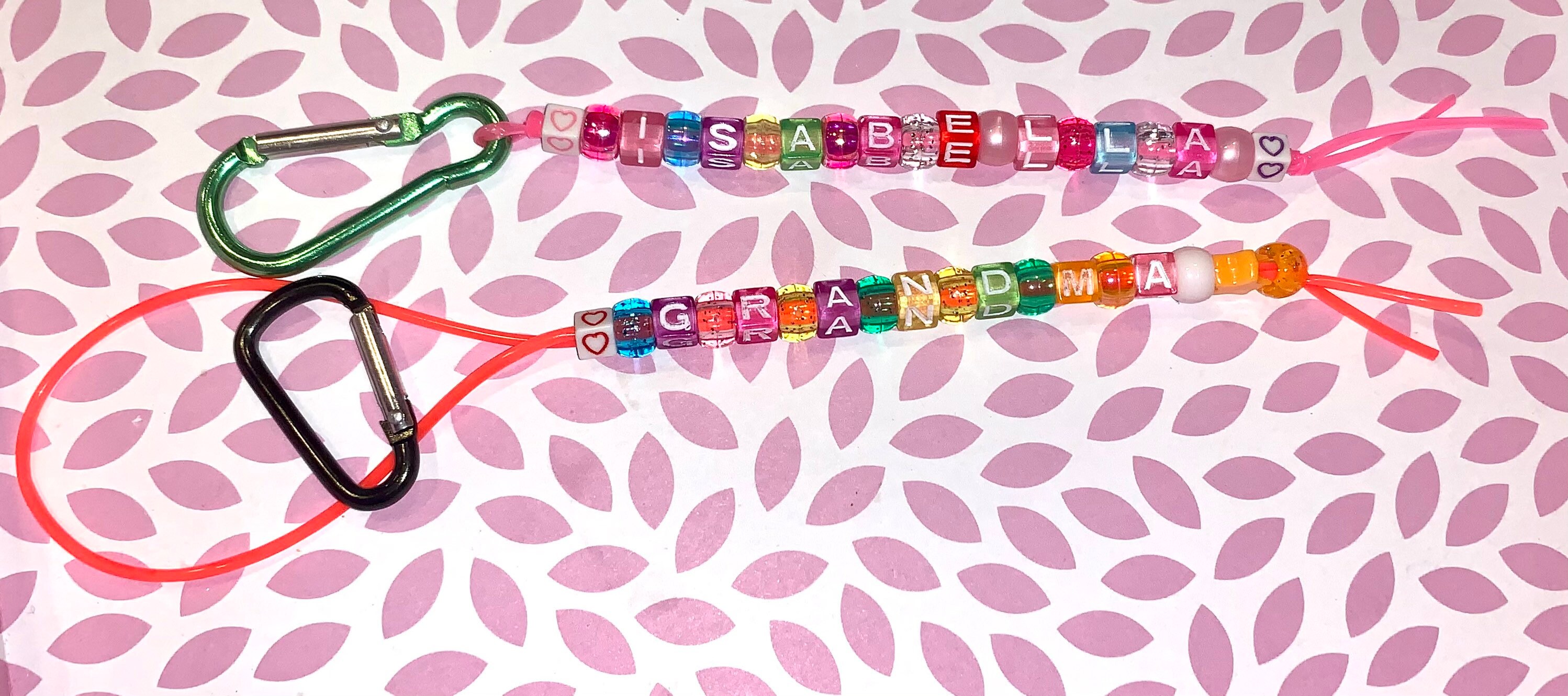 DIY Alphabet Bead Keychain Craft - Etsy