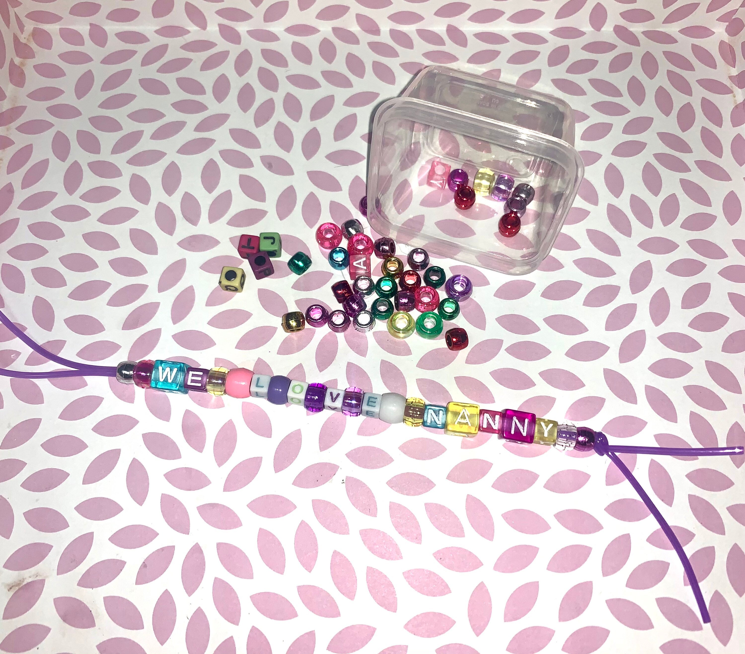 DIY Alphabet Bead Keychain Craft - Etsy