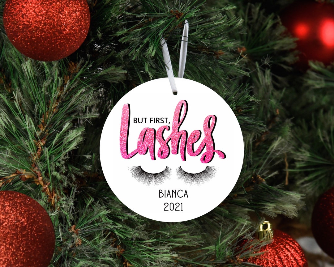 Eyelash Christmas Ornament | Personalized Lash Eyelash Tech | Lash Tech ...