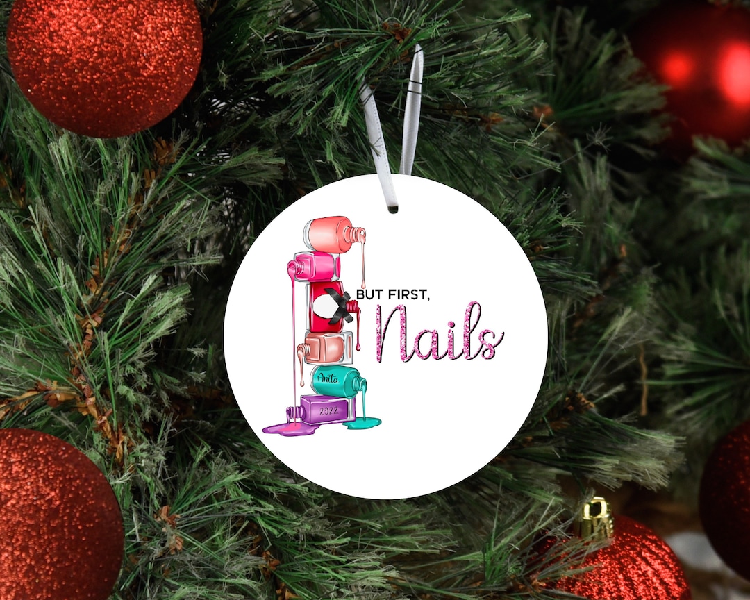 Personalized Nail Tech Ornament | Nail Tech Christmas Gift | Nail ...