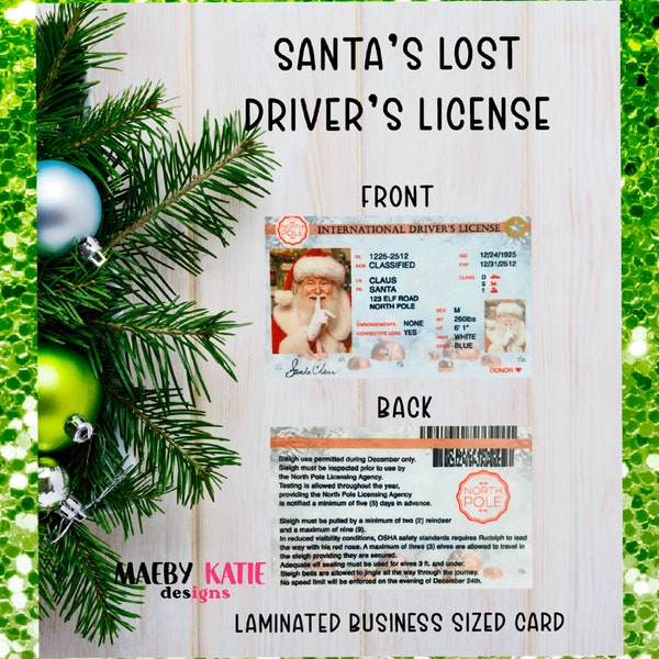 Santa Id - Etsy