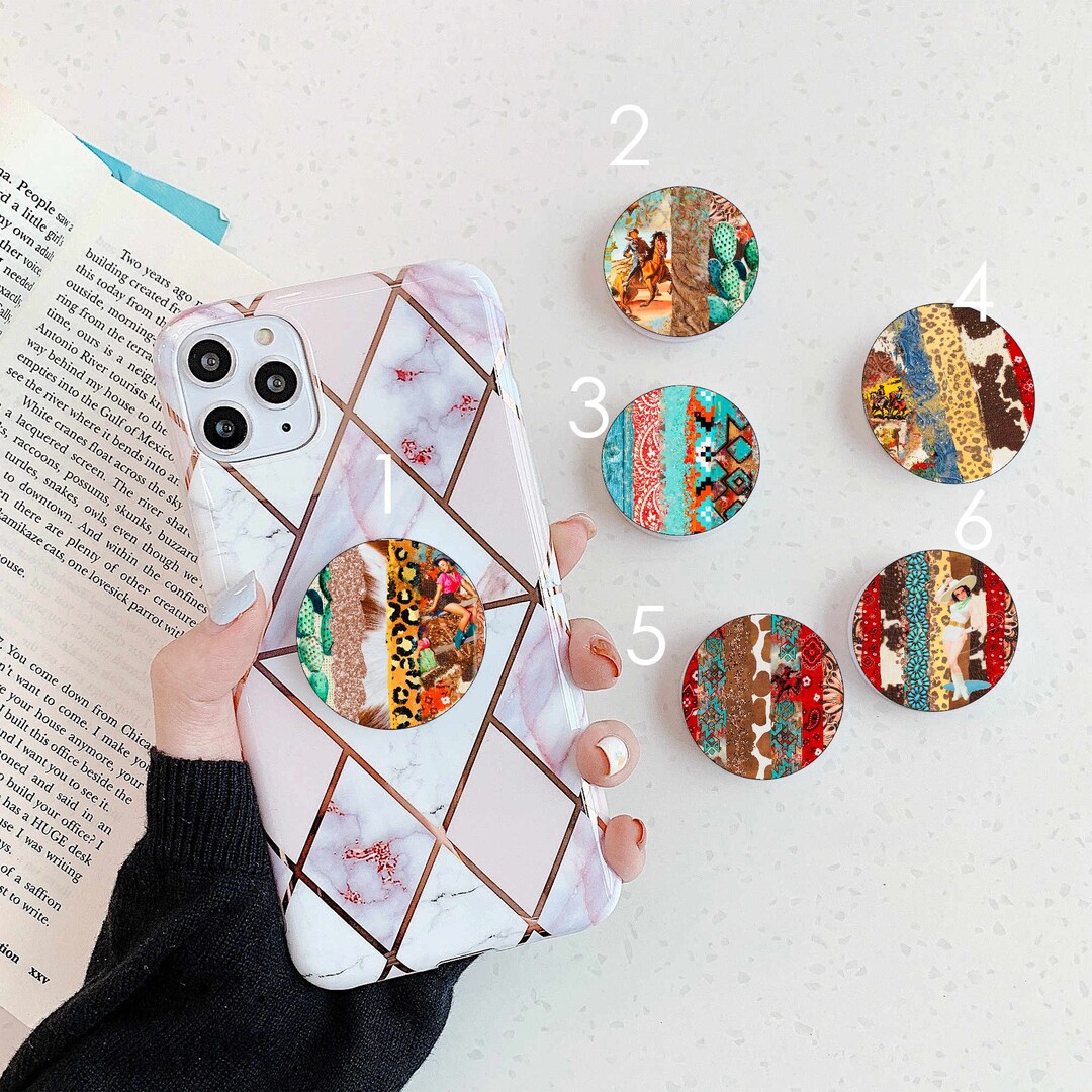 Western Phone Grip, Cowgirl Phone Grip, Pinup Cow Girl Western Phone ...