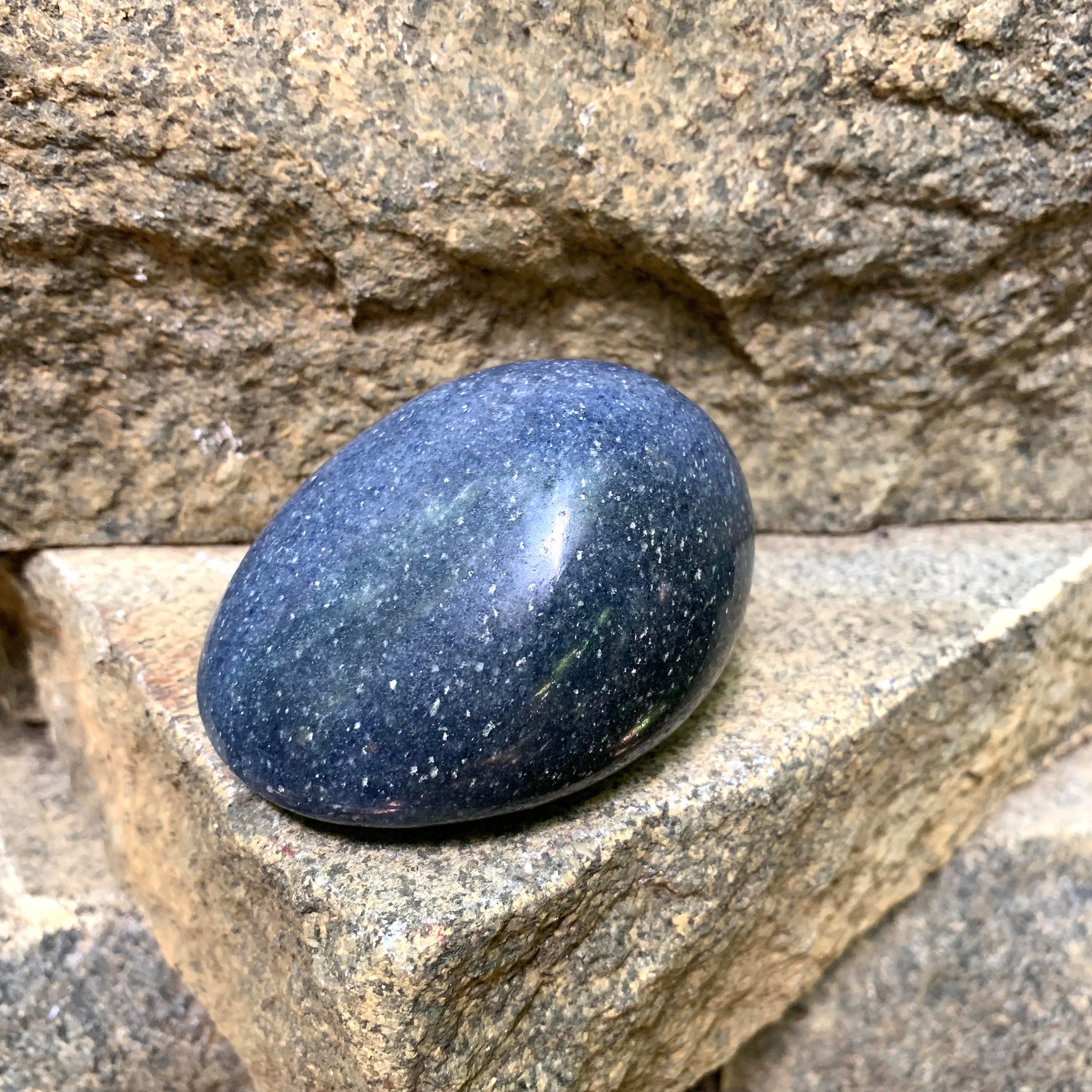 Piedra de palma de lazulita azul de Madagascar 246.6g | Etsy