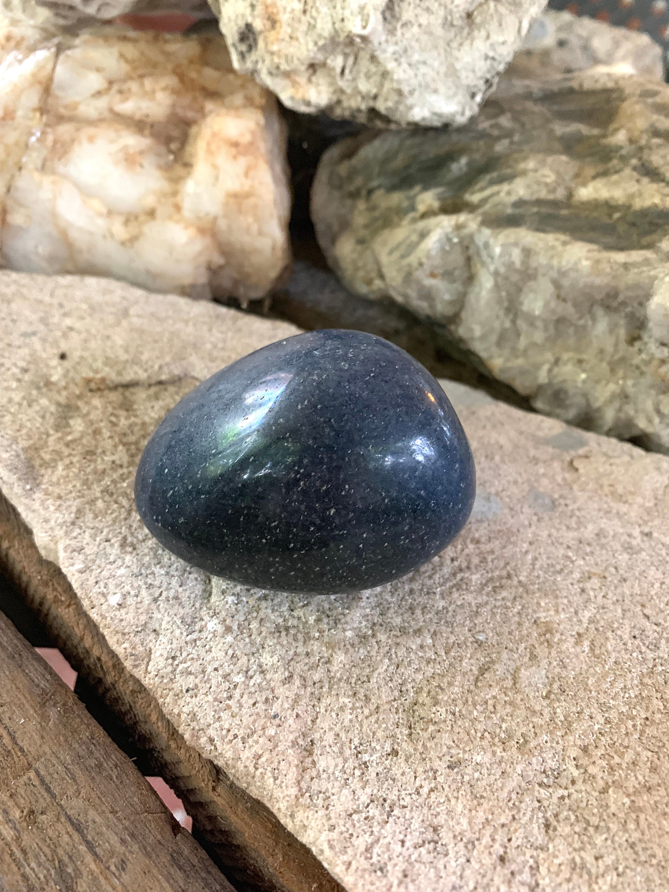 Blue Lazulite Palm Stone From Madagascar 246.6g Specimen | Etsy