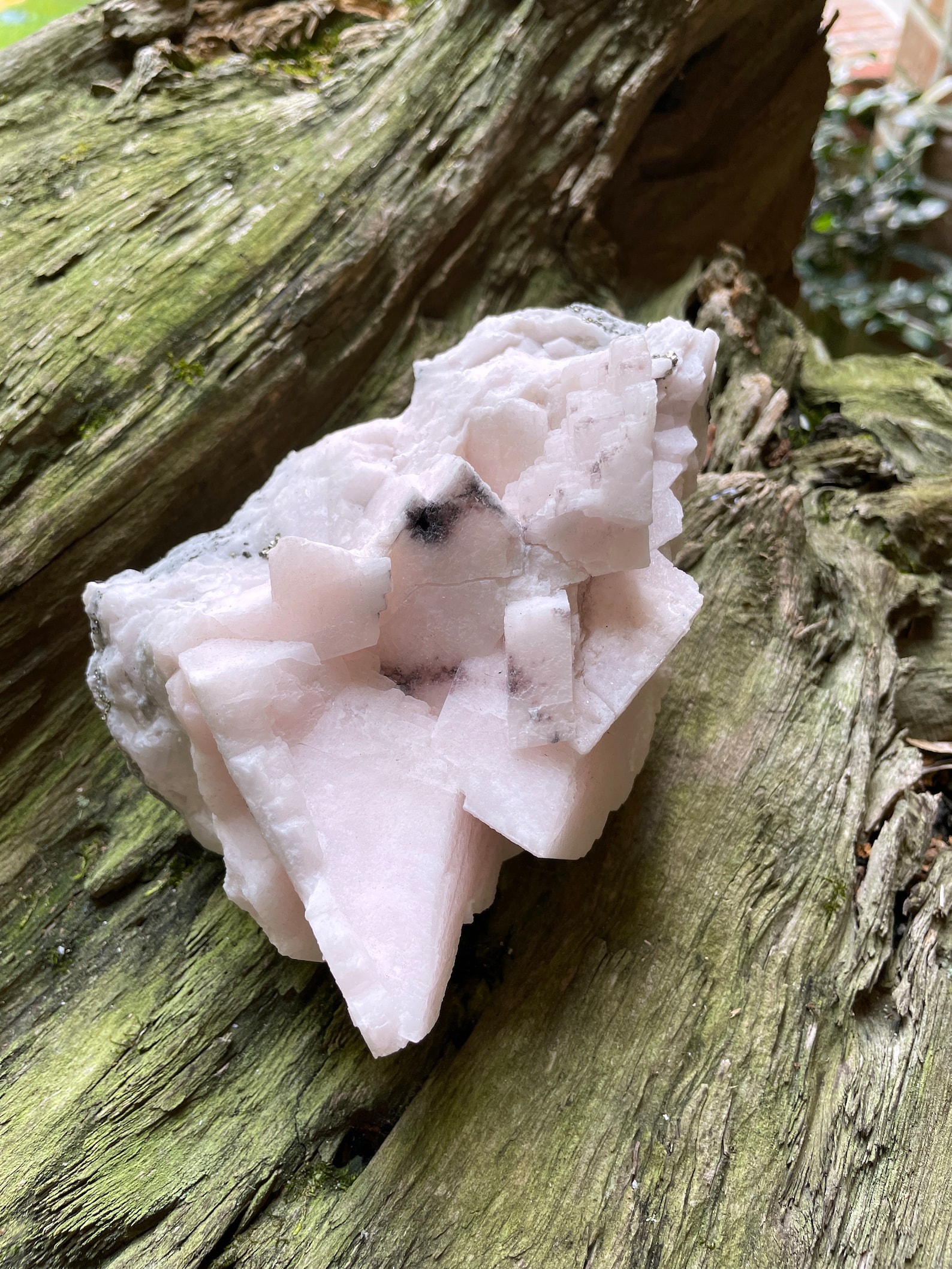 Mangano Calcite Specimen: Pale Pink Mineral Crystal From Peru (912g) - Etsy
