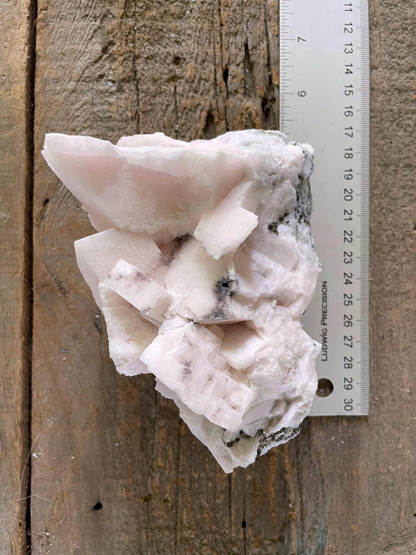 Mangano Calcite Specimen: Pale Pink Mineral Crystal From Peru (912g) - Etsy
