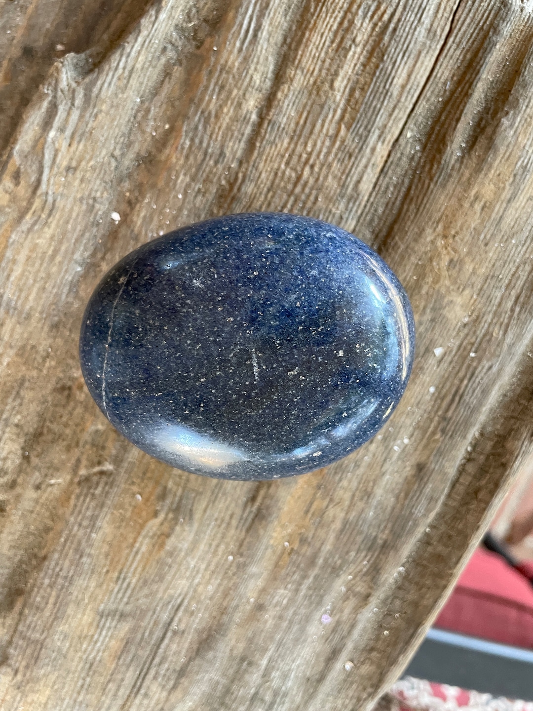 Blue Lazulite Palm Stone From Madagascar 232.3g Specimen Mineral ...