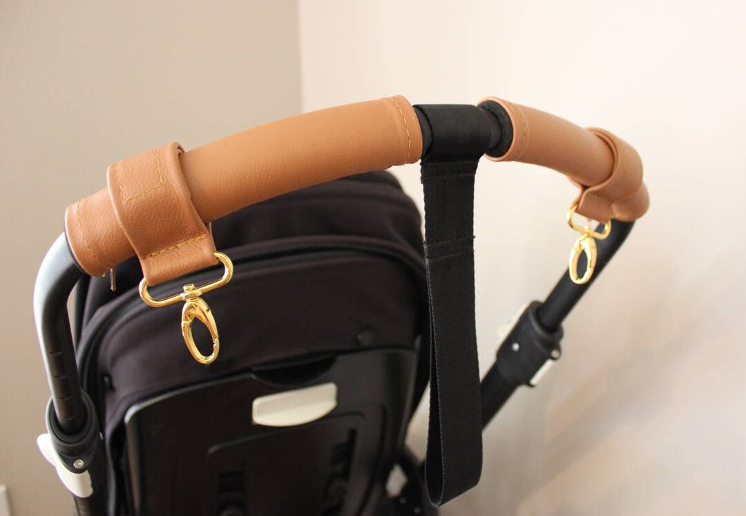 Leather Stroller Clips (pair of Two), Leather Diaper Bag Clips - Etsy