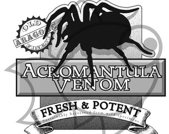Acromantula Venom Label | Etsy