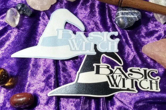 Basic Witch Vinyl Decal | Etsy