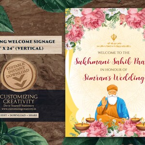 Sri Sukhmani Sahib Path Sign Sukhmani Sahib Welcome Sign, Welcome Sukhmani Poster & Sukhmani ...