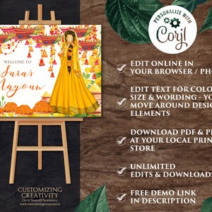 Mayoun Signs as Mayoun Decor, Mayoun Welcome Signs as Haldi Welcome ...