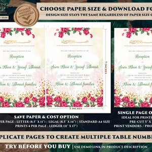 Digital Islamic Walima Card Muslim Invitations, Nikkah Invite Arabic ...