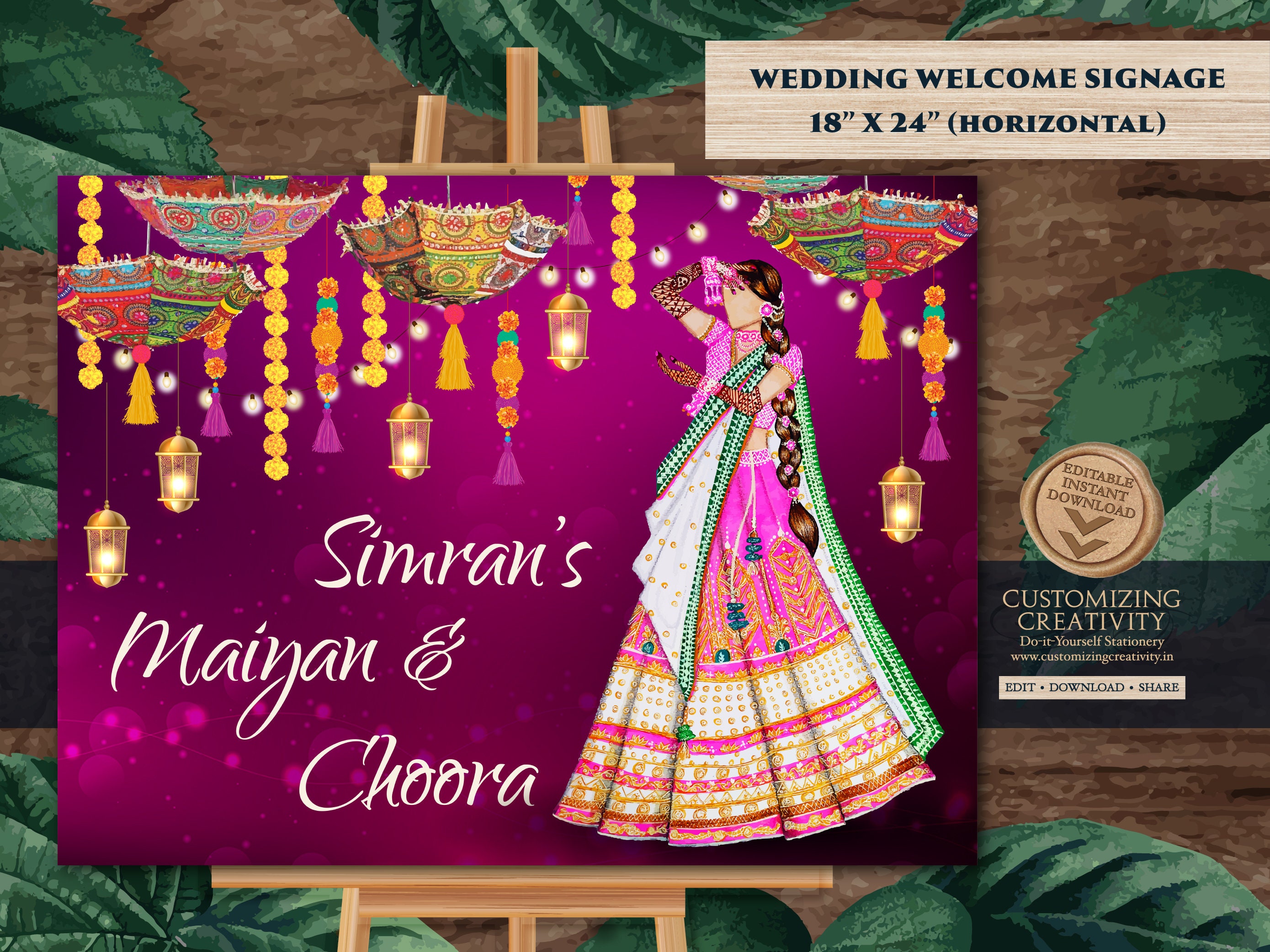 Choora Signs & Choora Welcome Signs Chura Ceremony Signs as - Etsy UK
