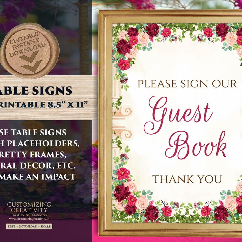 Wedding Guest Table - Etsy