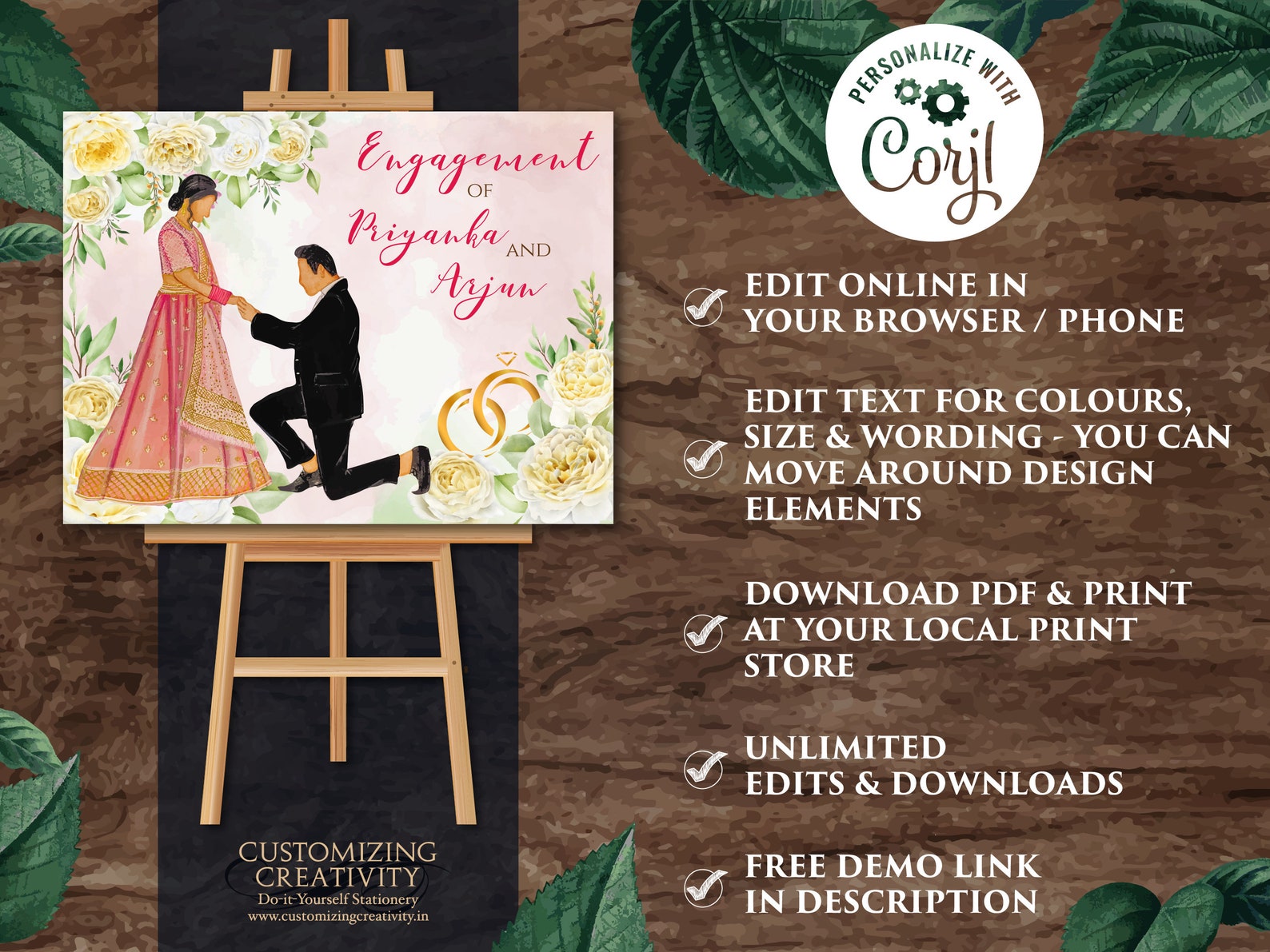 Ring Ceremony Welcome Signs Roka Ceremony Sign & Punjabi - Etsy