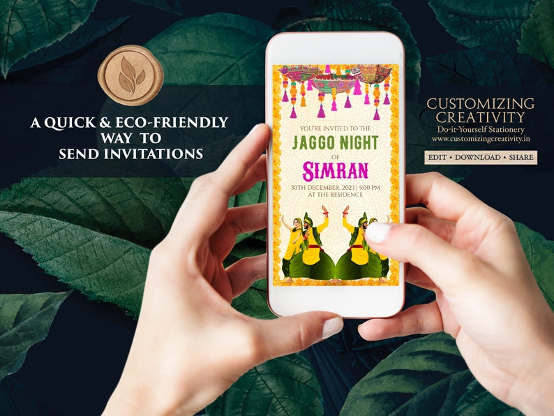 Jago Invitation Digital as Jago Invites Jaggo Invite as Jaggo - Etsy