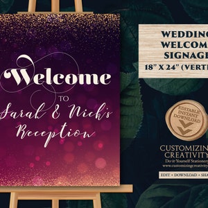 Indian Reception Signs & Indian Wedding Reception Sign, Indian Cocktail ...