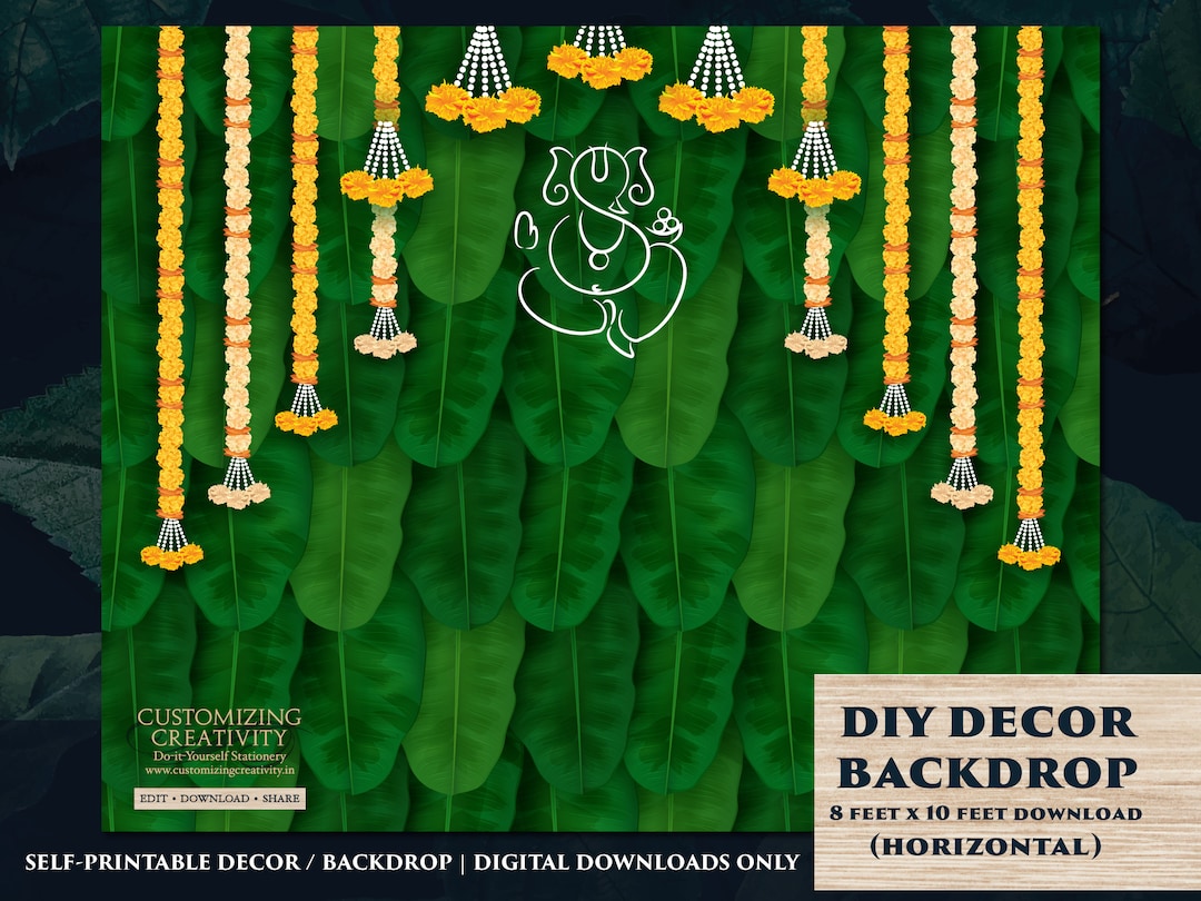 Mehndi Decor & Haldi Decorations, Seemantham Backdrop as Indian ...