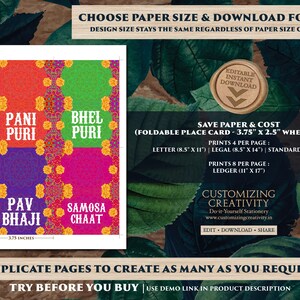 Indian Wedding Decor Food Label Indian, Indian Food Tags Mehndi Decor ...