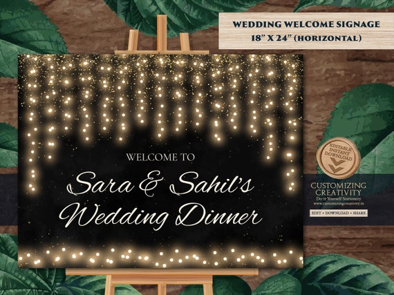 Indian Cocktail Welcome Sign as Indian Party Signs Indian | Etsy