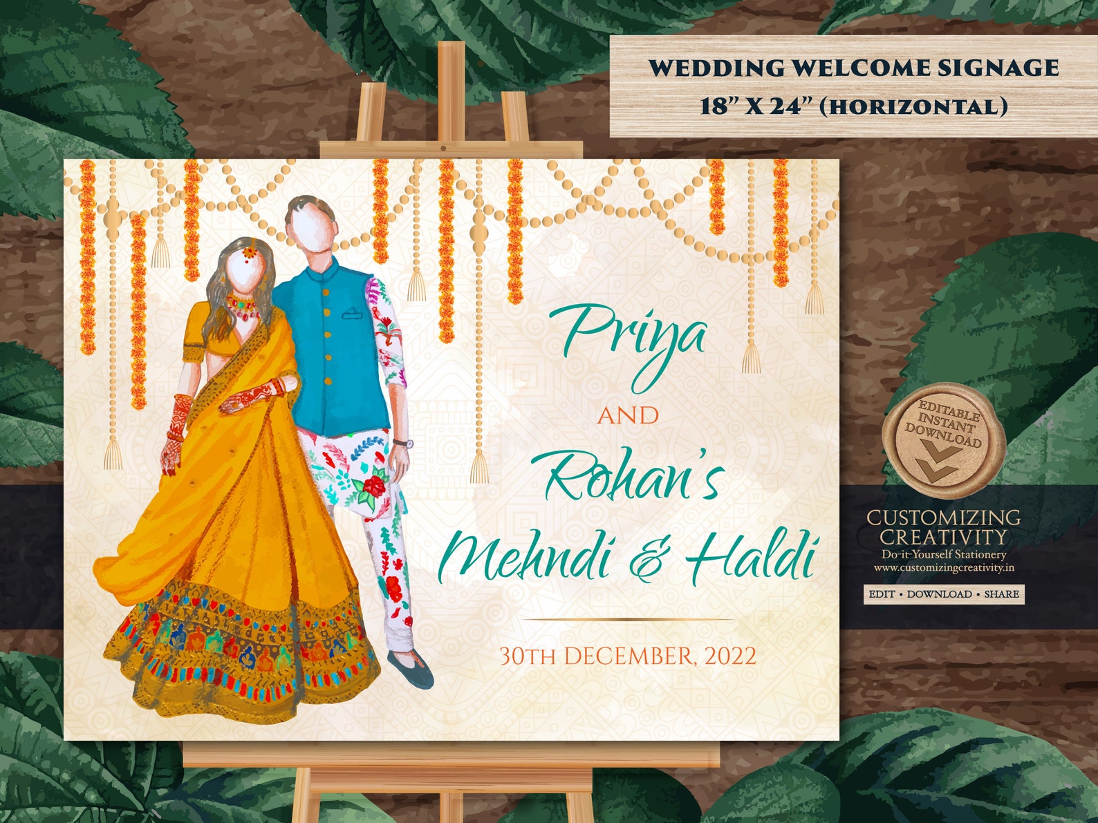 Welcome to Mehndi Signs as Haldi Signages Mehendi Mendhi | Etsy