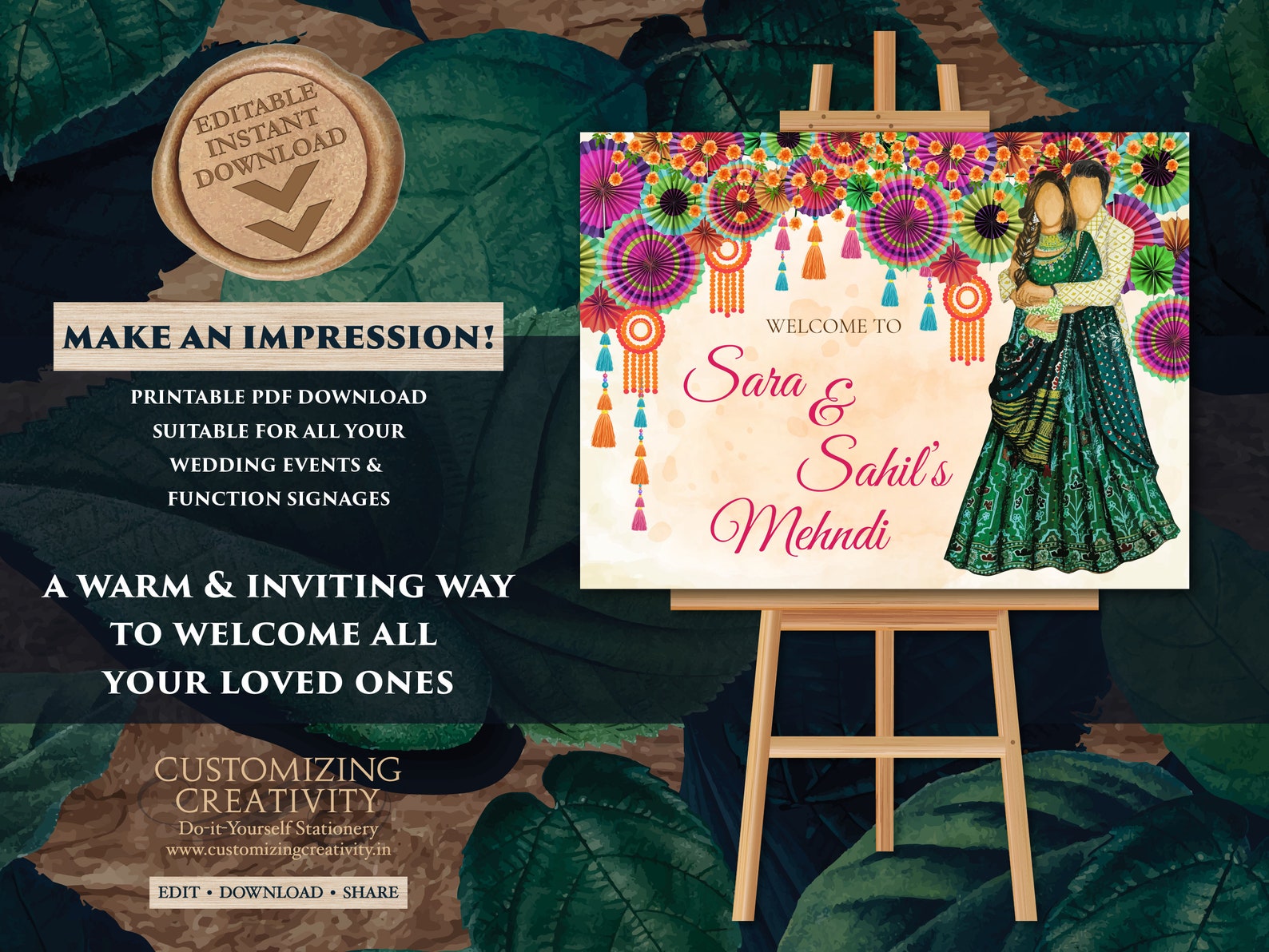 Mehndi Signs as Mehndi Poster Mehndi Decor Sign as Mehendi - Etsy